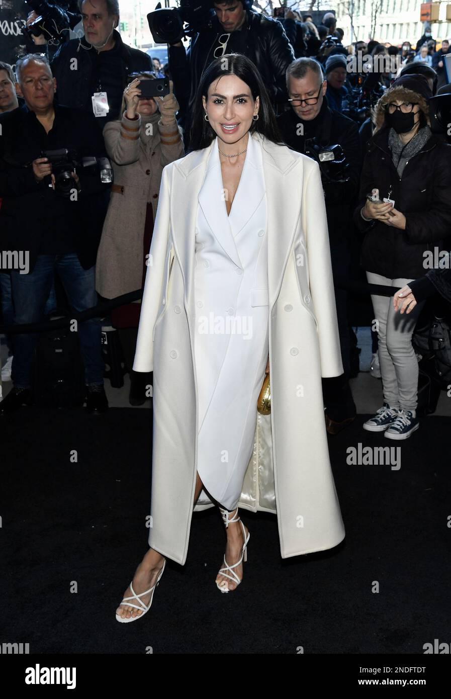 Diala Makki attends the Michael Kors Fall/Winter 2023 fashion show on ...