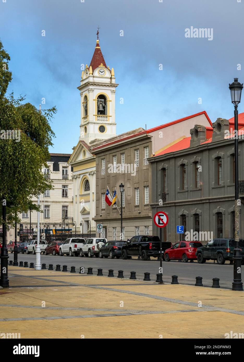 Punta Arenas, Chile - 27 January 2023: Catholic cathedral in main ...