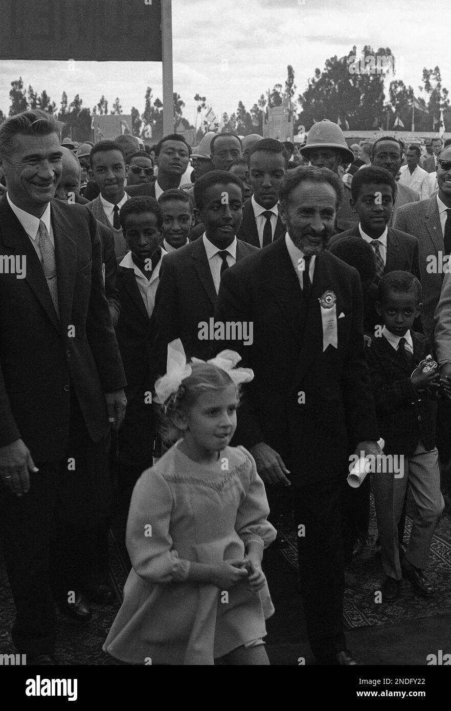 Emperor Haile Selassie of Ethiopia during a garden party in Addis Ababa, Ethiopia, Dec. 5, 1963 ...