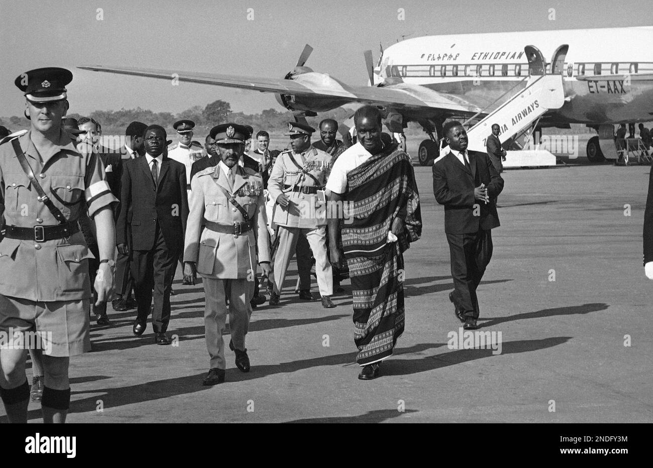 Visit of Emperor Haile Selassie in Zambia arrival July 29, 1965 ...