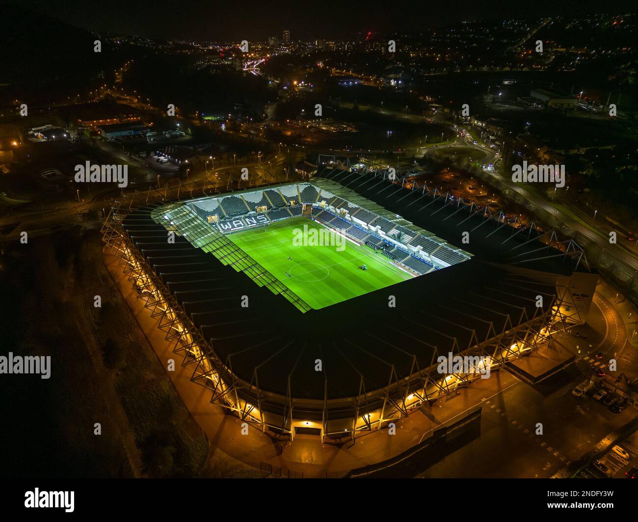 Aerial view of blackpool football stadium hi-res stock photography and ...