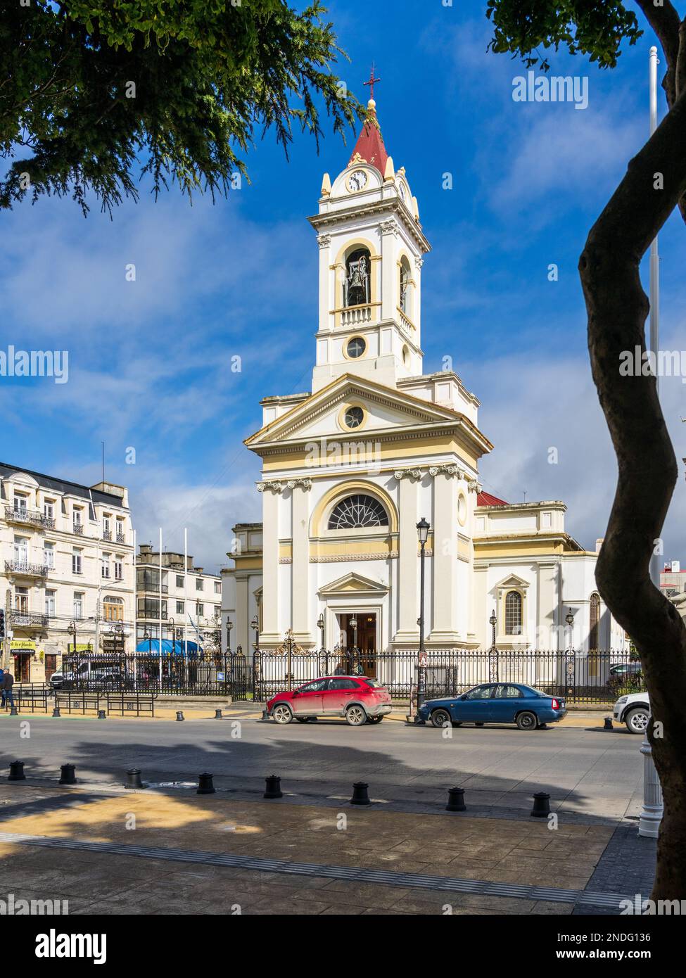Punta Arenas, Chile - 27 January 2023: Catholic cathedral in main ...