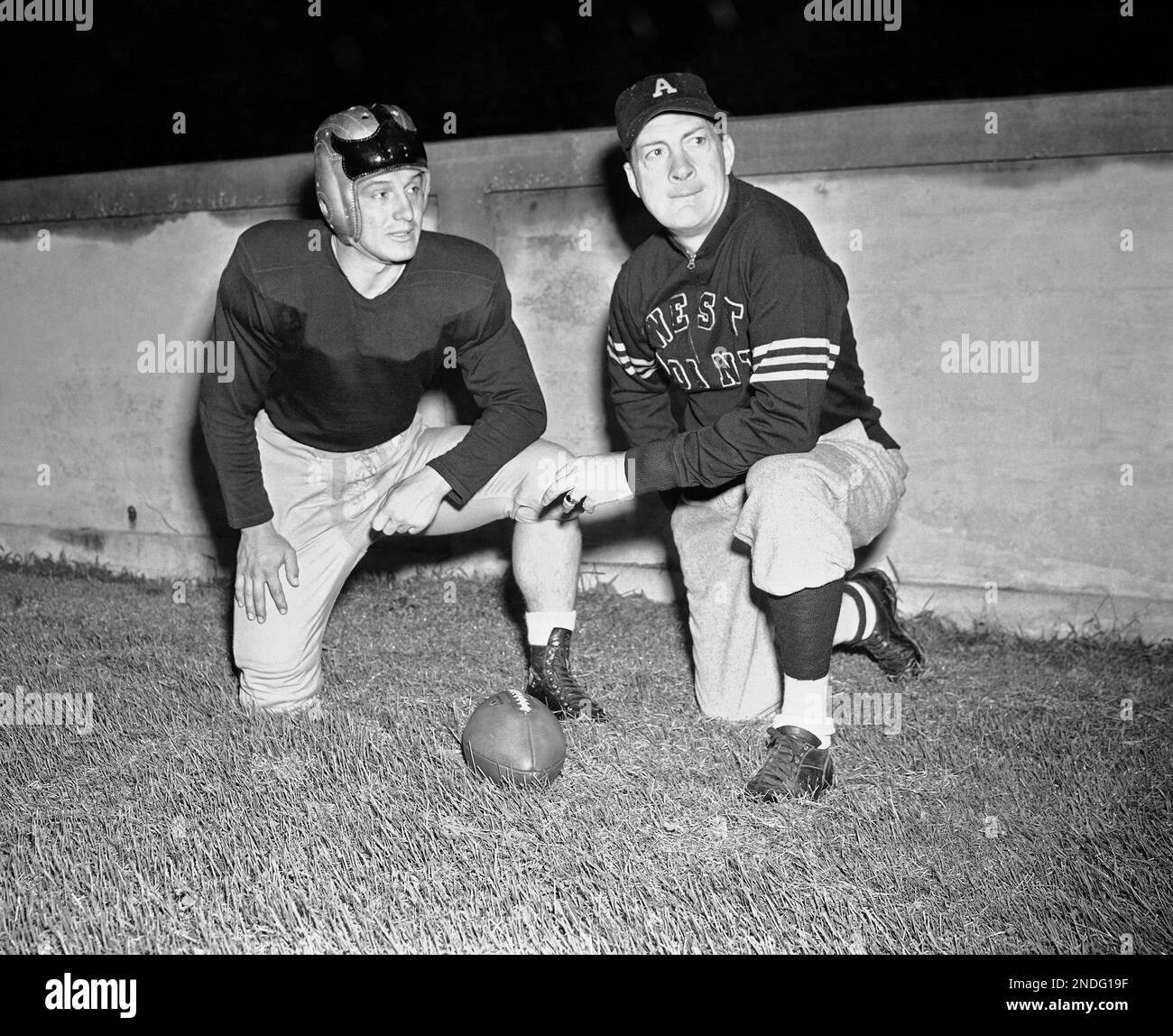 Henry “Hank” Mazur (left) captain of the 1942 West Point eleven and ...