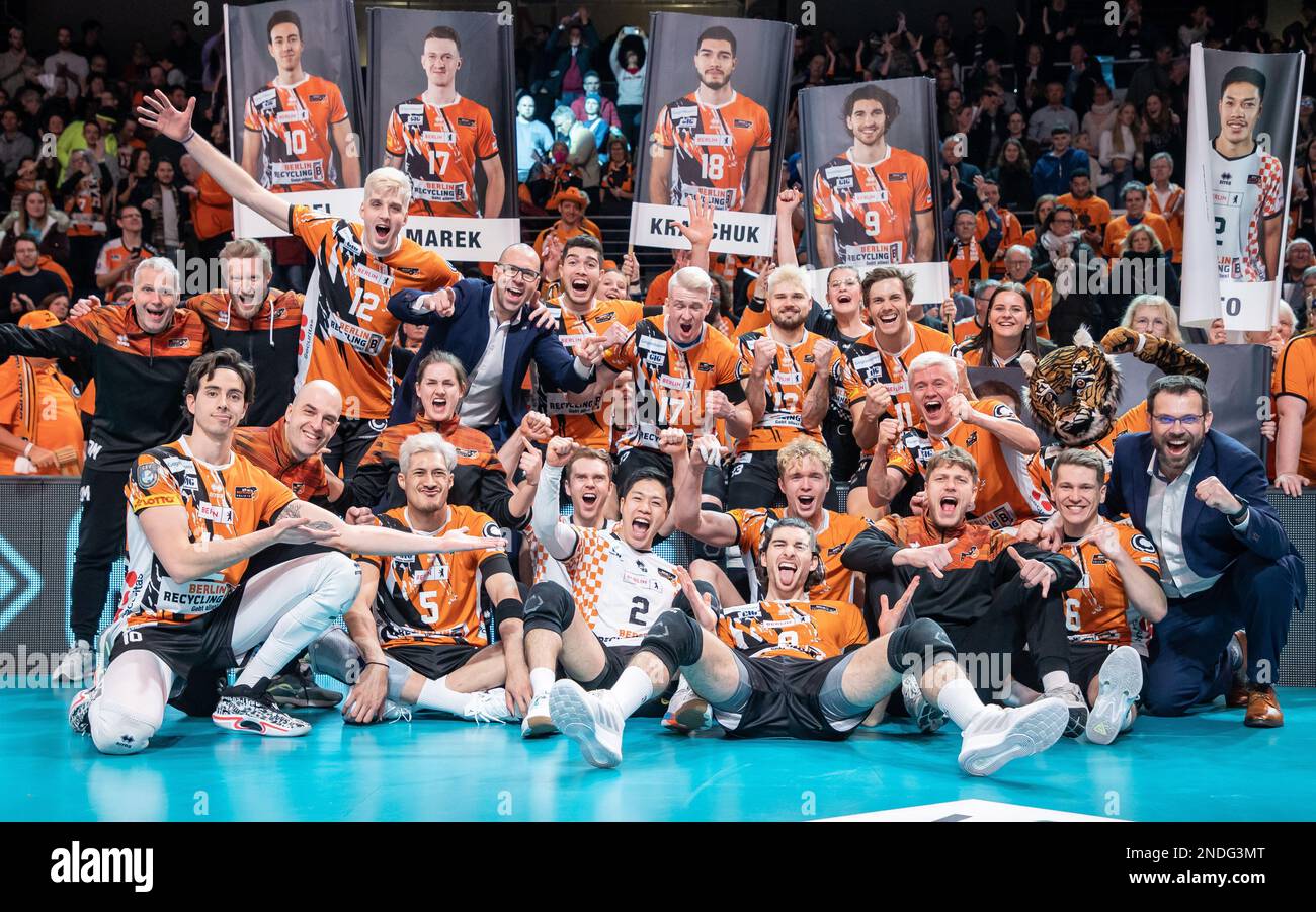 Berlin, Germany. 15th Feb, 2023. Volleyball, men: Champions League ...
