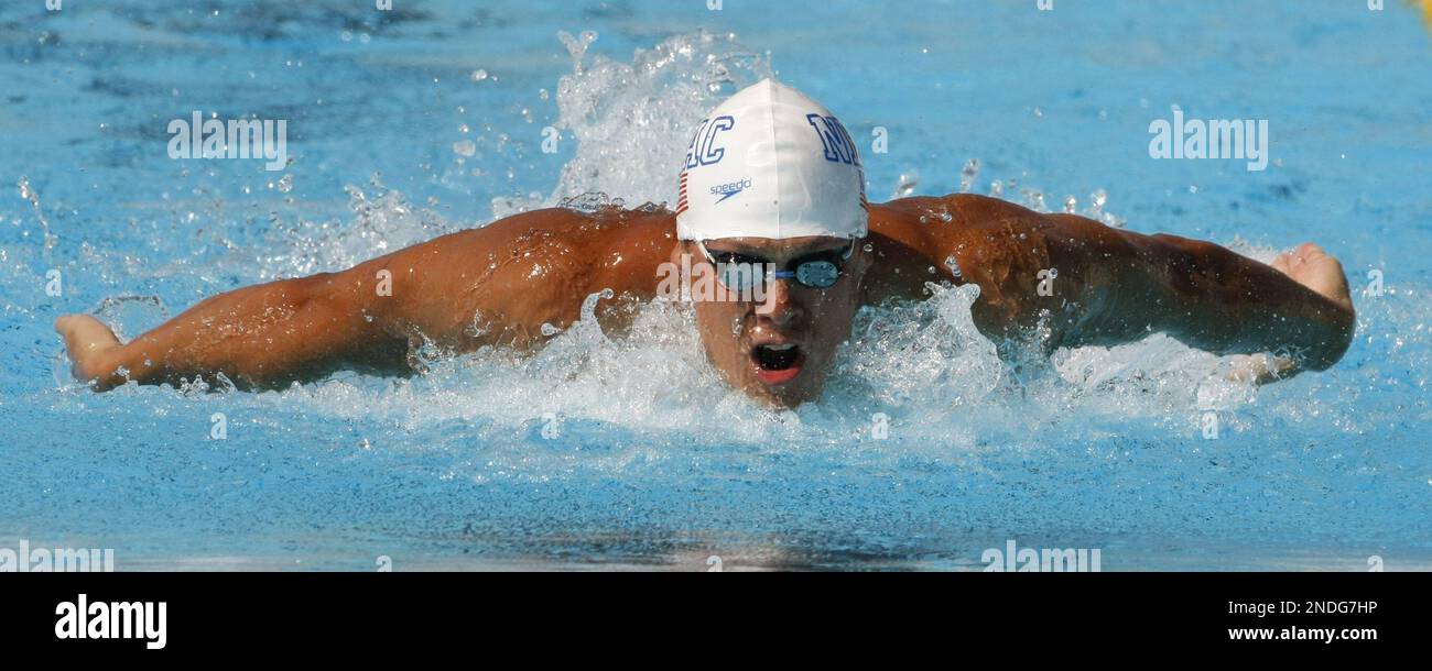 US swimmer Patrick Todd during a heat of the men's 200m medley at the ...