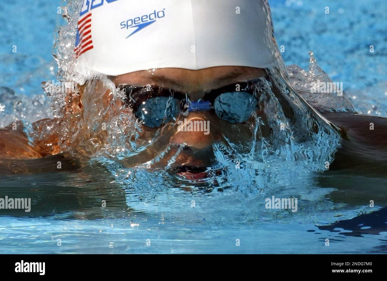 US swimmer Patrick Todd during a heat of the men's 200m medley at the ...