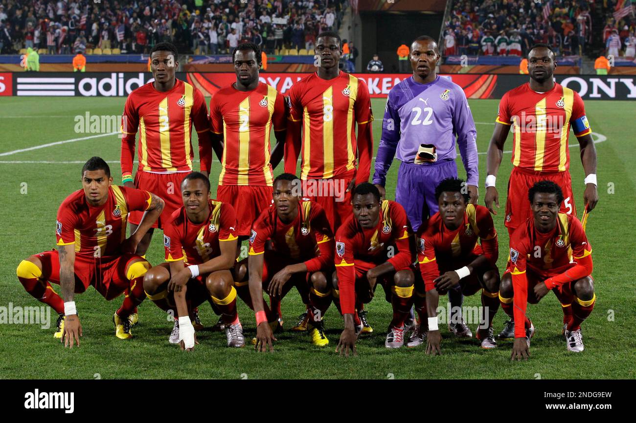 Members of Ghana national team pose prior to the World Cup round of 16 ...