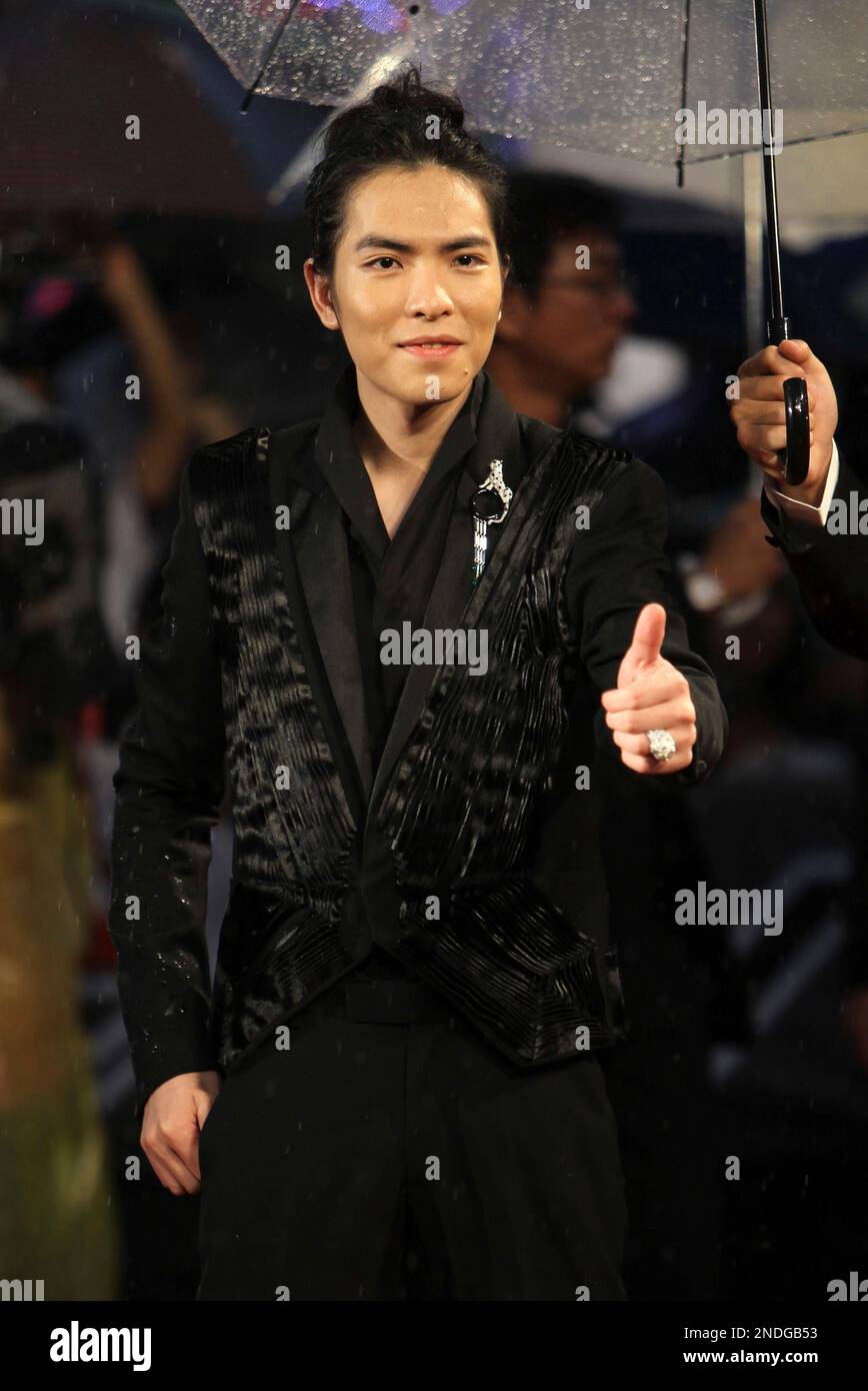 Taiwanese singer Jam Hsiao arrives for the 21st Golden Melody Awards ...
