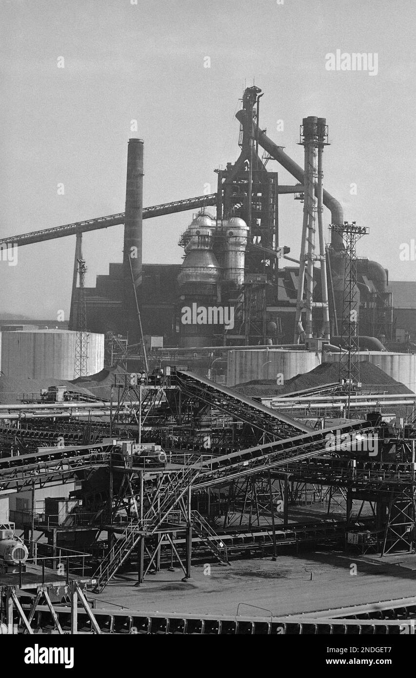 One of the world's largest, this blast furnace, left, at Nippon Steel's ...
