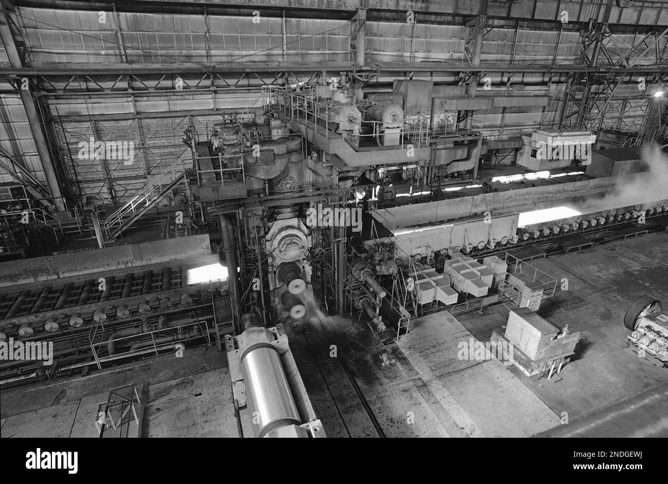 A new steel mill, this Japanese facility of Nippon Steel in Kimitsu ...