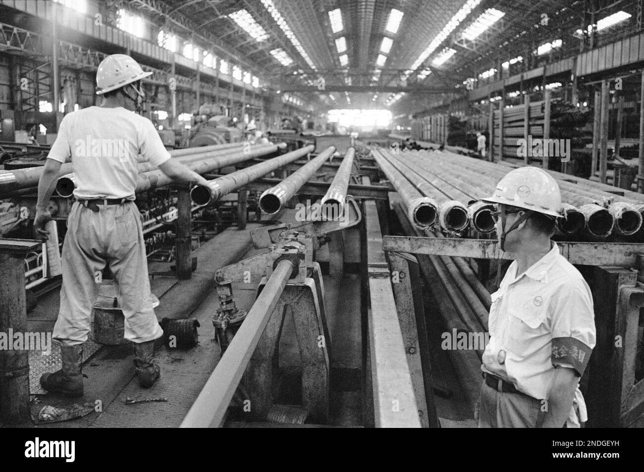 General view of Japan's Kawasaki Steelmill of Nihon Kokan Company July ...