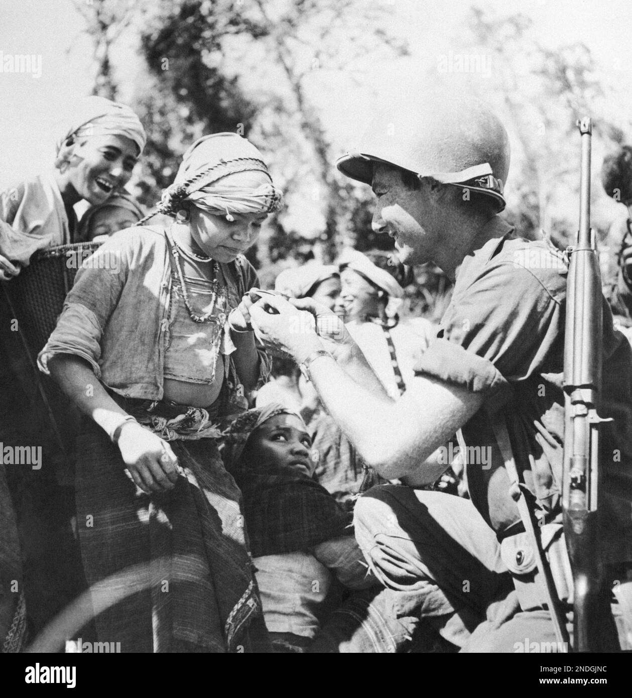 Natives of a Kachin village in northern Burma welcomed Pfc. Wayne ...