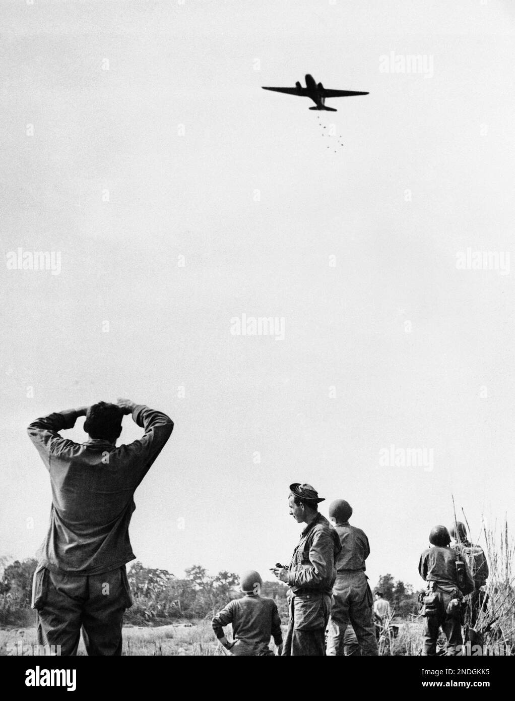 American infantrymen in Northern Burma under command of Brig. Gen ...