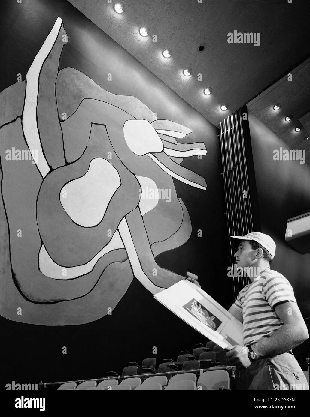 Artist Bruce Gregory of 436 East Waln Lane, Philadelphia stands before ...