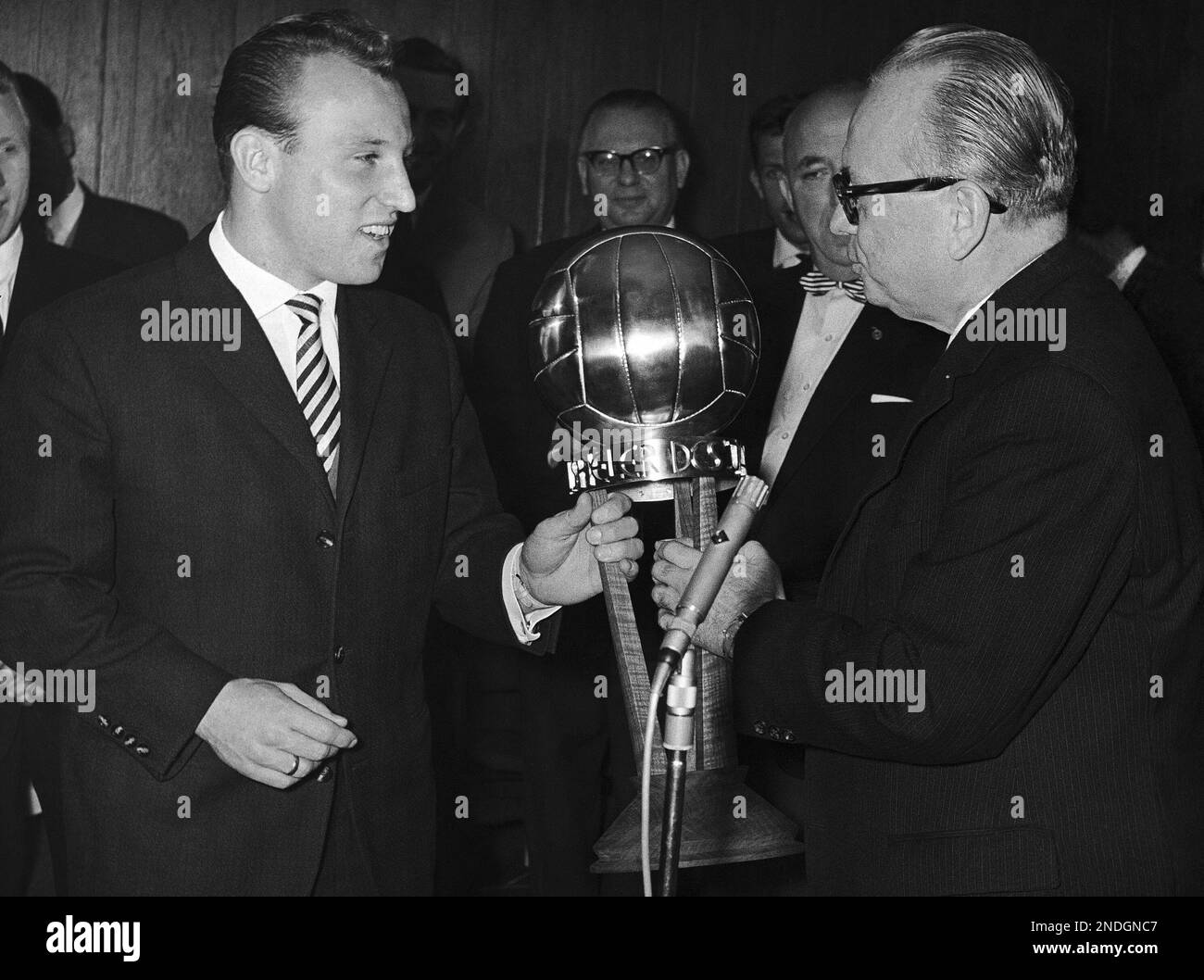 West German soccer star, center-forward of the German national team and ...