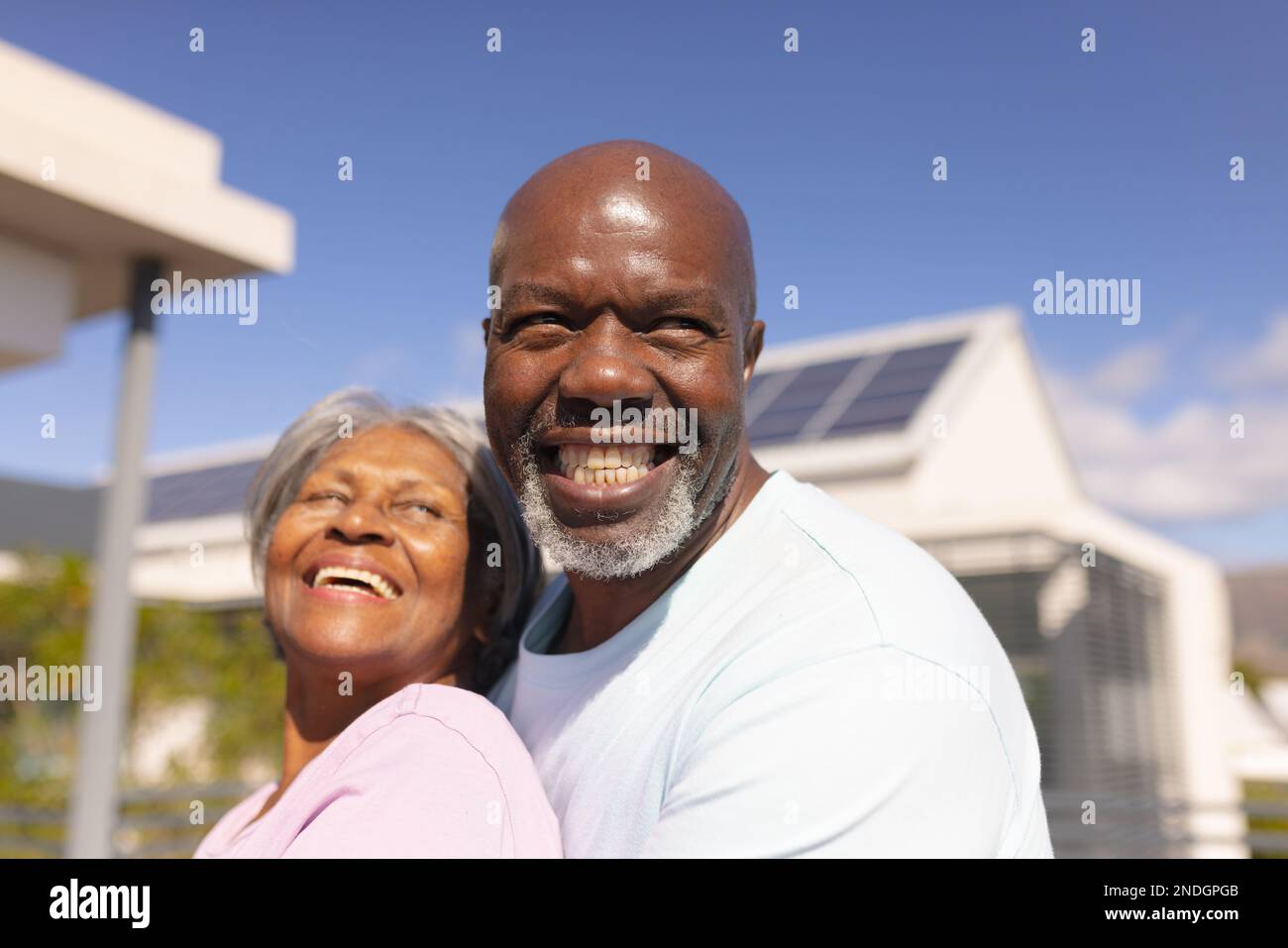 African american senior couple smiling on the street outdoors ...