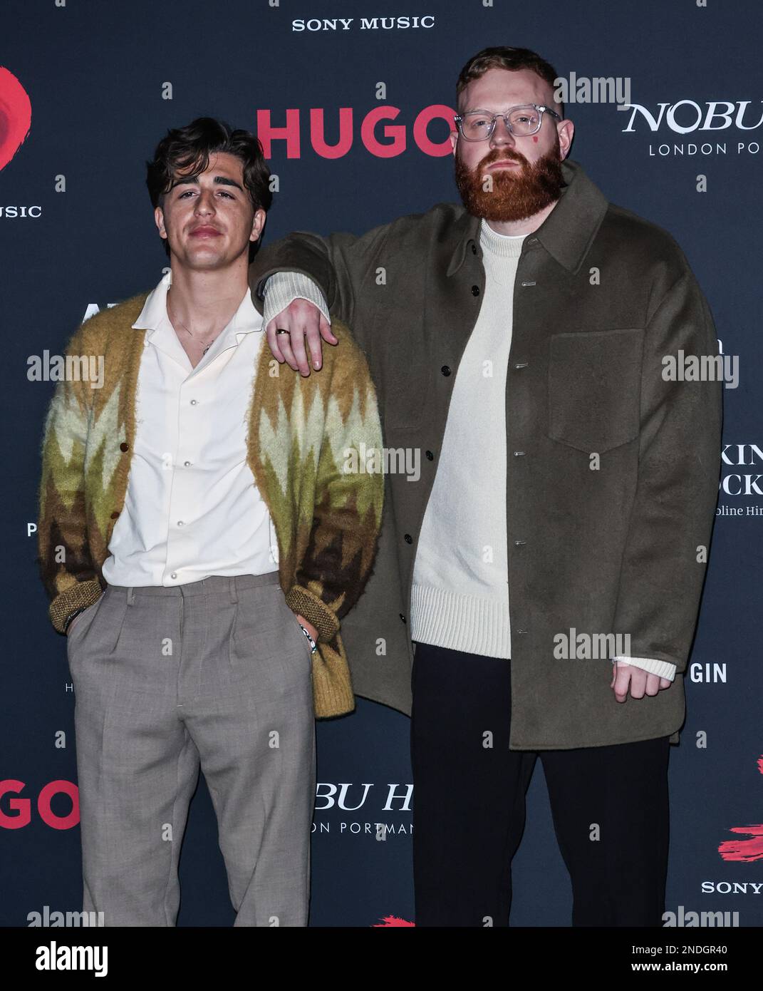 Conor Larkman and Sean Finnigan of LF System seen attending the Sony ...