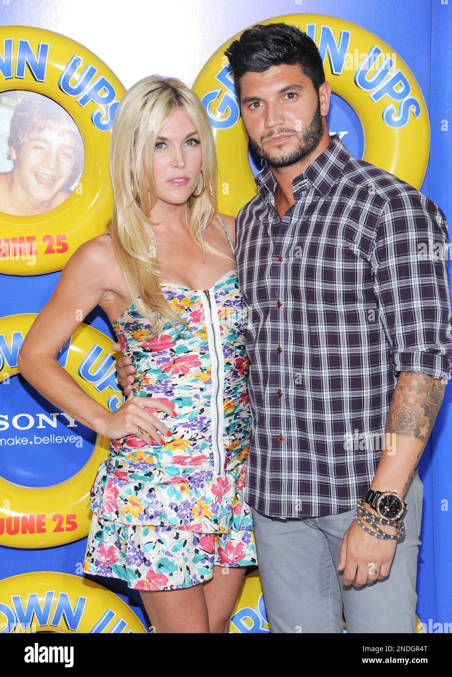 Tinsley Mortimer and beau Brian Mazza attend the premiere of 'Grown Ups ...