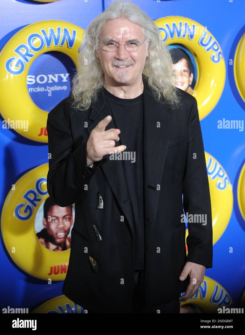 Comedian Billy Connolly attends the premiere of 'Grown Ups' at the ...