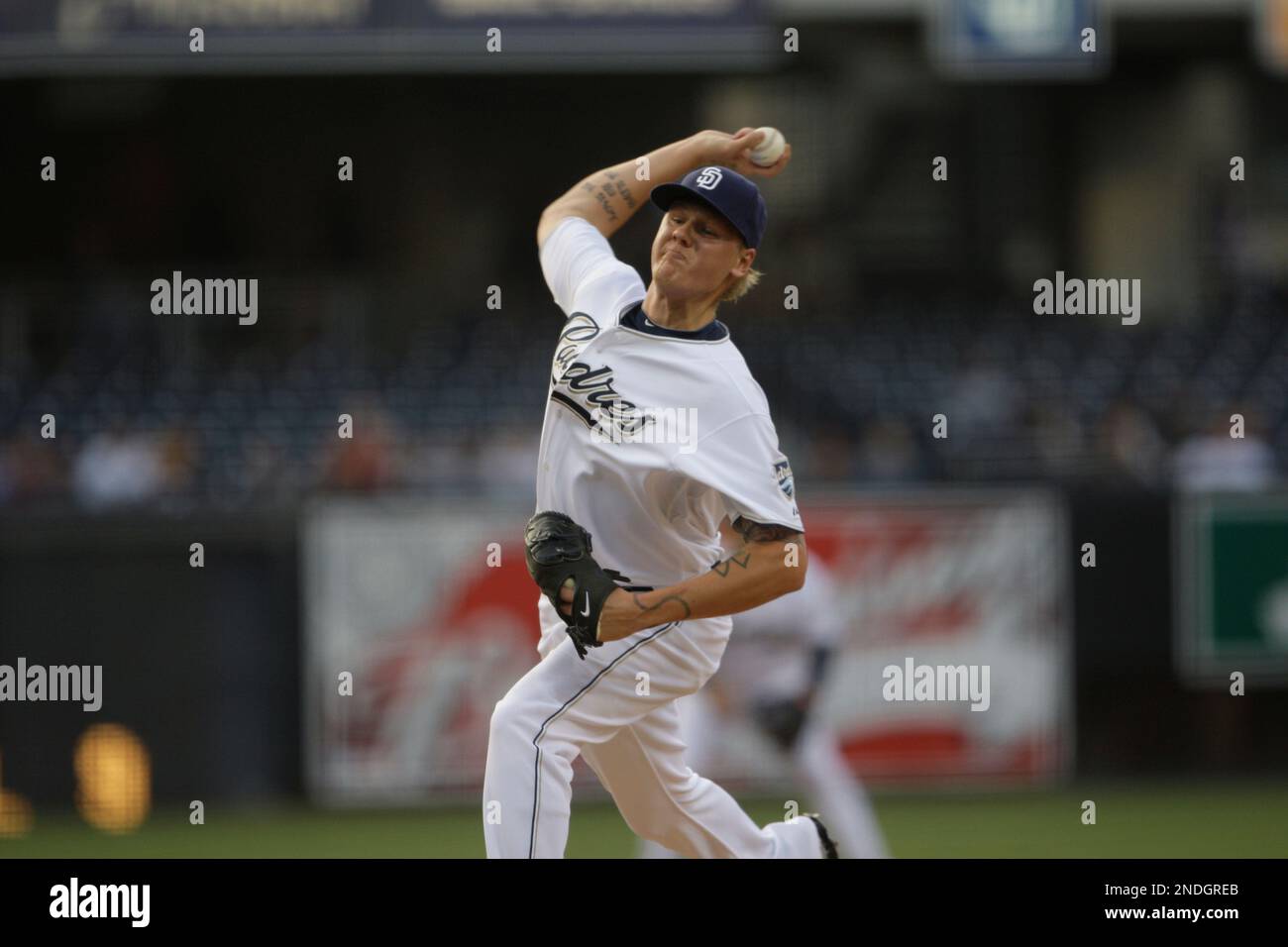 San Diego Padres starting pitcher Mat Latos in a baseball game Tuesday ...