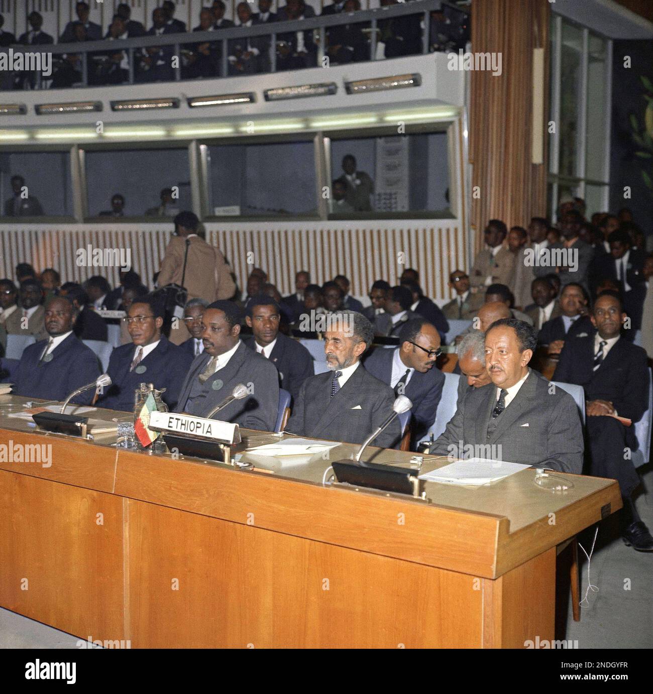 Emperor Of Ethiopia Haile Selassie At Organization Of African Unity
