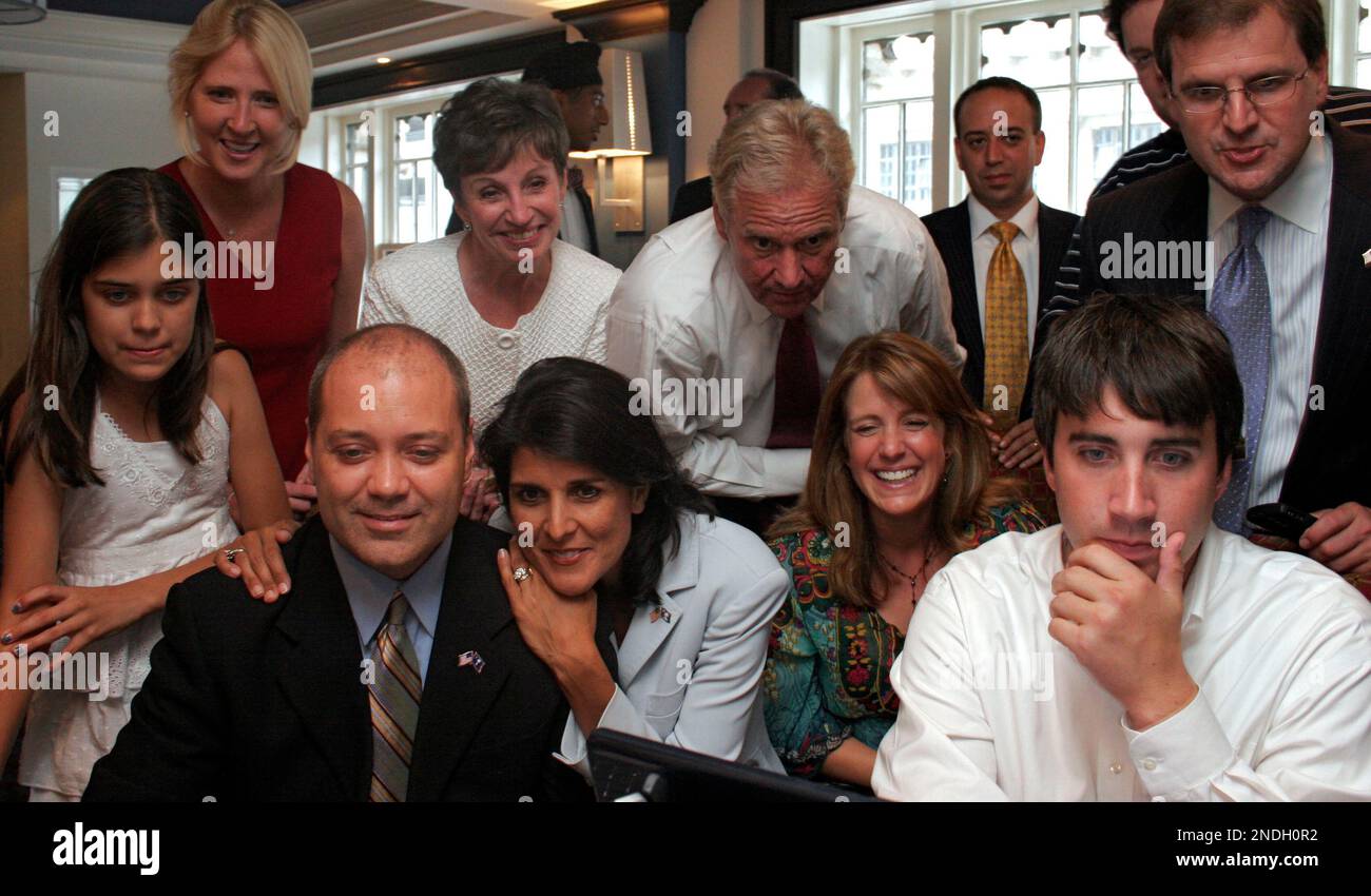 Republican candidate for Governor, Nikki Haley, third from left ...