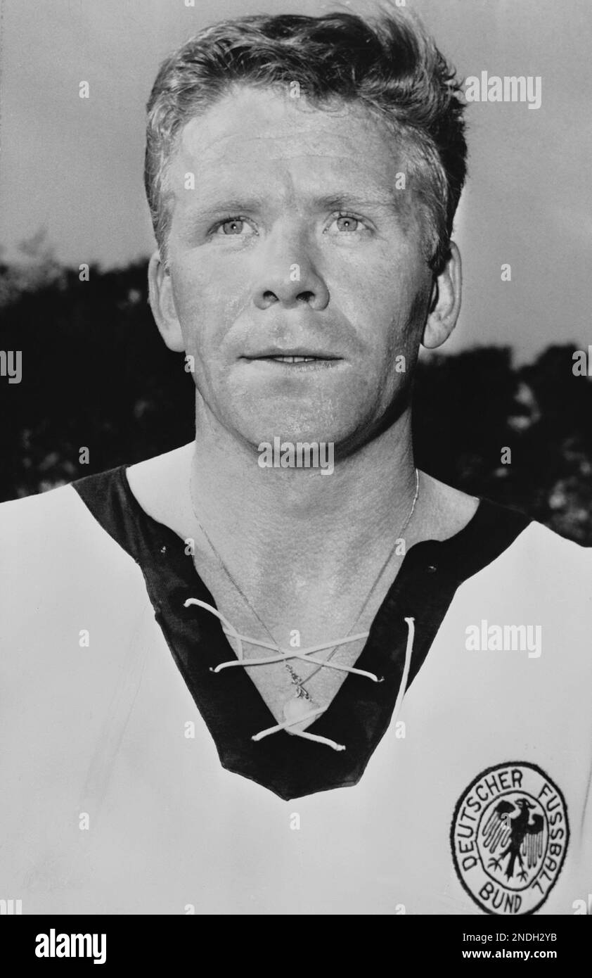 Portrait of Helmut Haller, halfback of the West German national soccer ...
