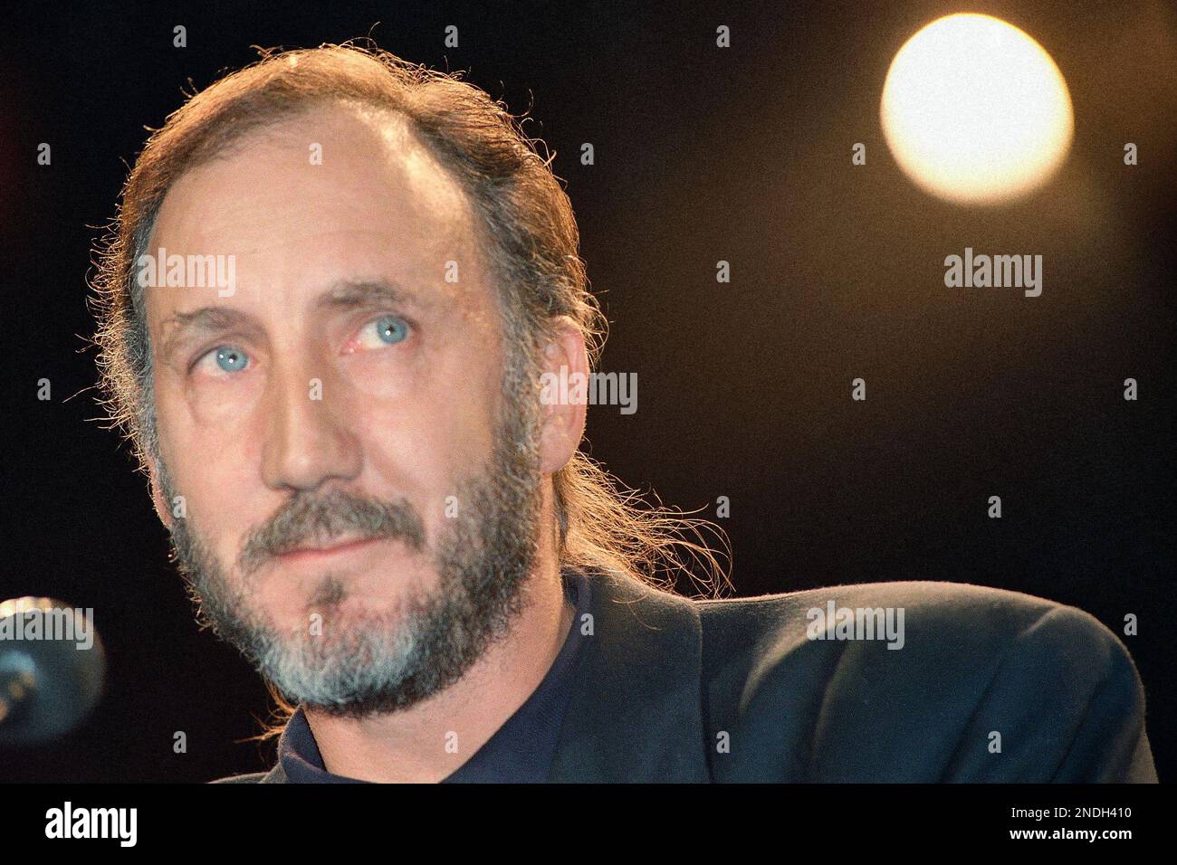 Rock musician Pete Townshend appearing at the Rock and Roll Hall of ...