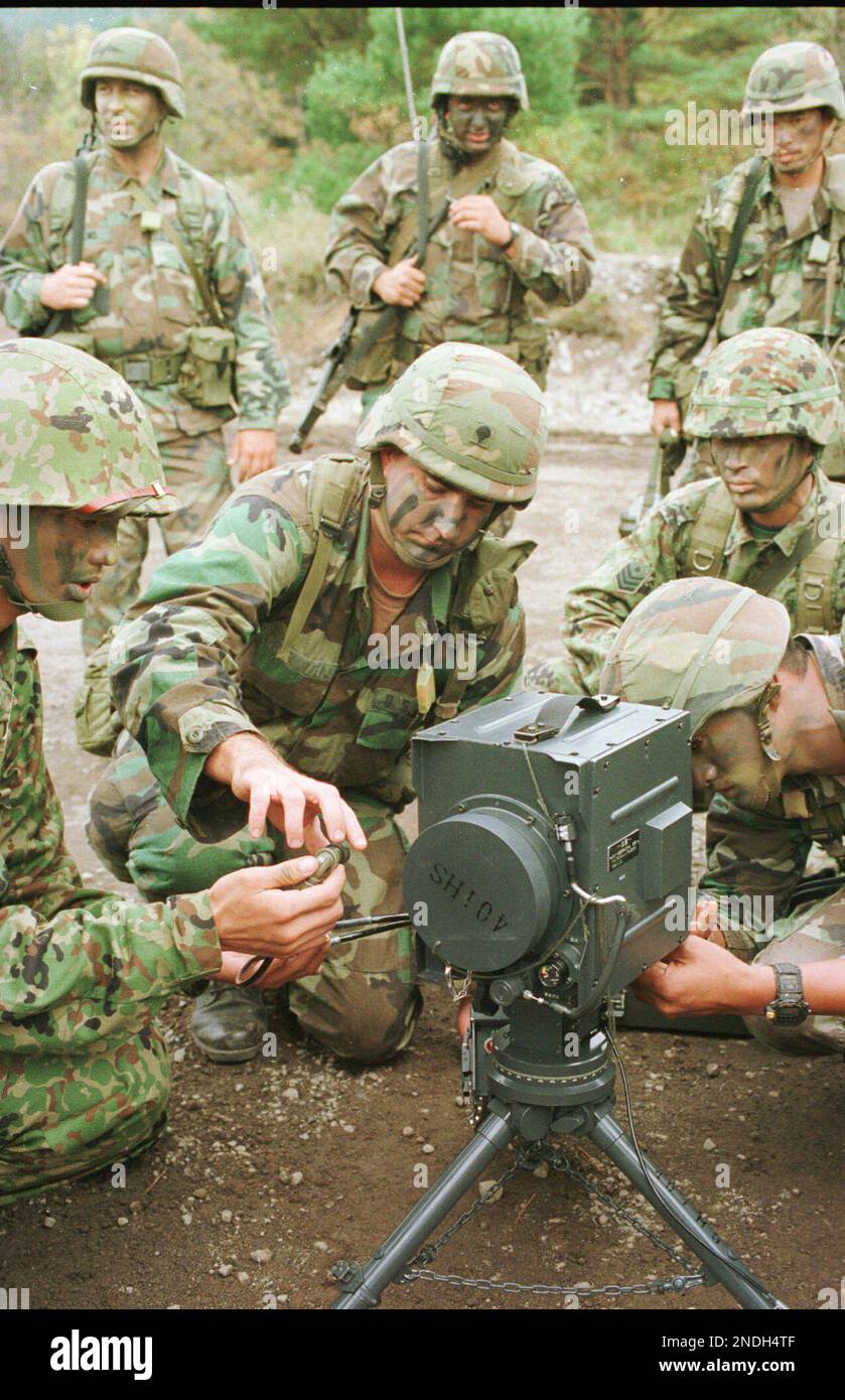 FILE - In this Nov. 7, 1996 file photo, members of the Japan's Ground ...