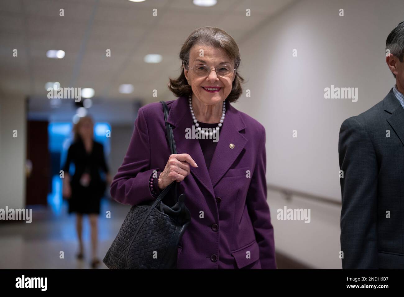 Sen. Dianne Feinstein, D-Calif., leaves a classified briefing on China ...