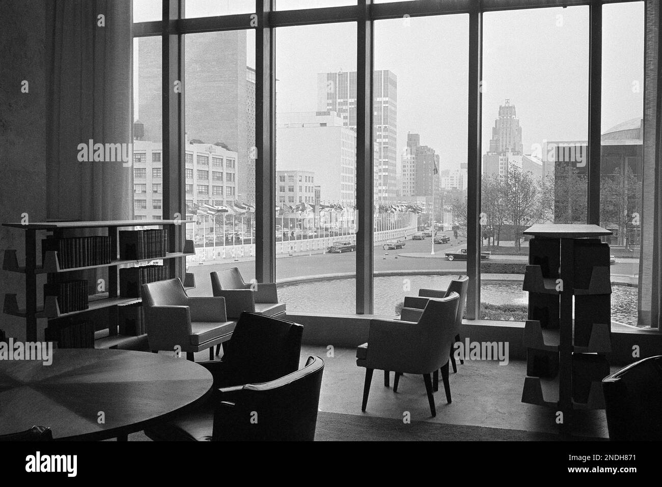 The Dag Hammarskjold Library at United Nations Headquarters in New York ...