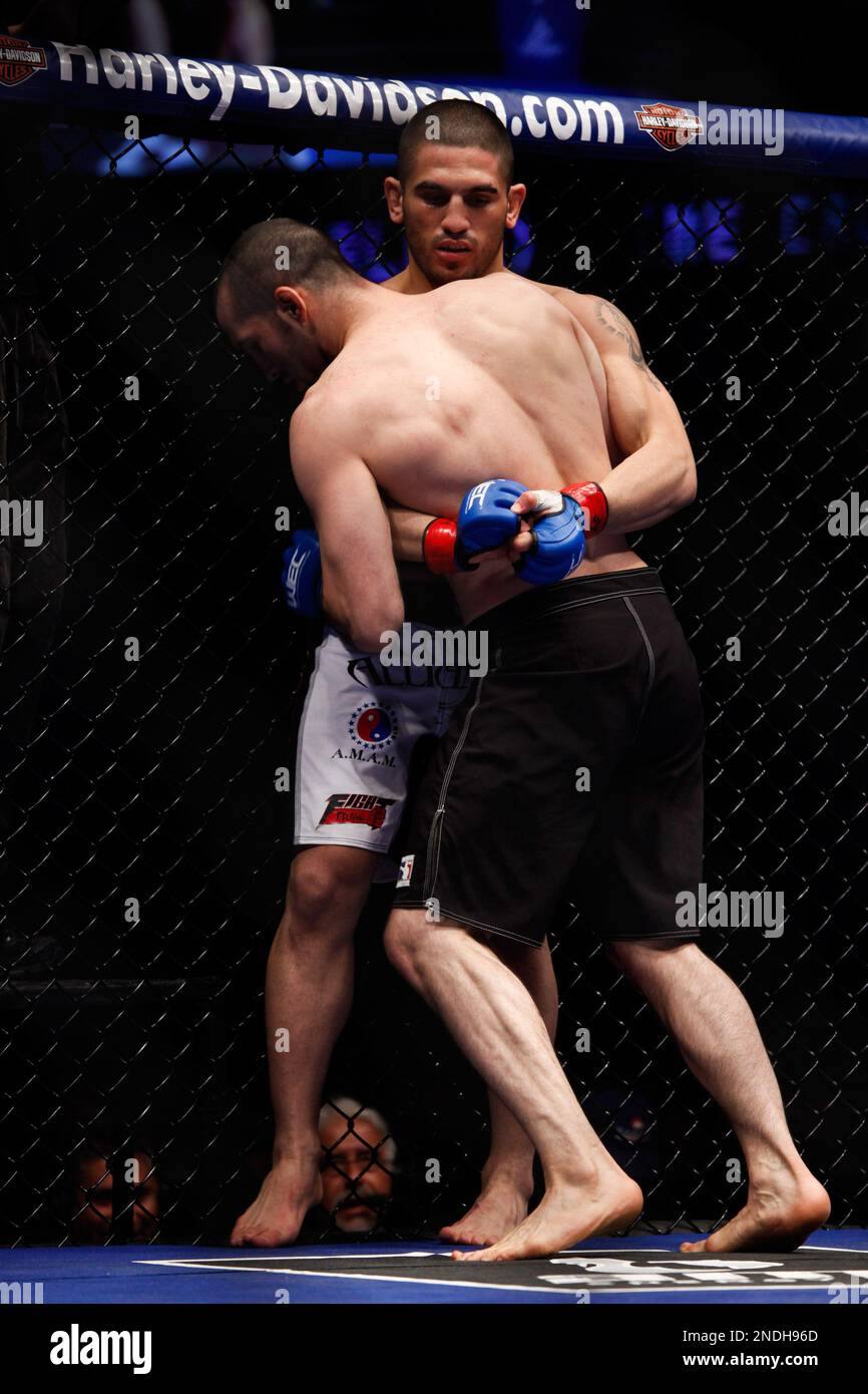 Will Kerr fights Karen Darabeyan during their WEC 49 mixed martial arts ...