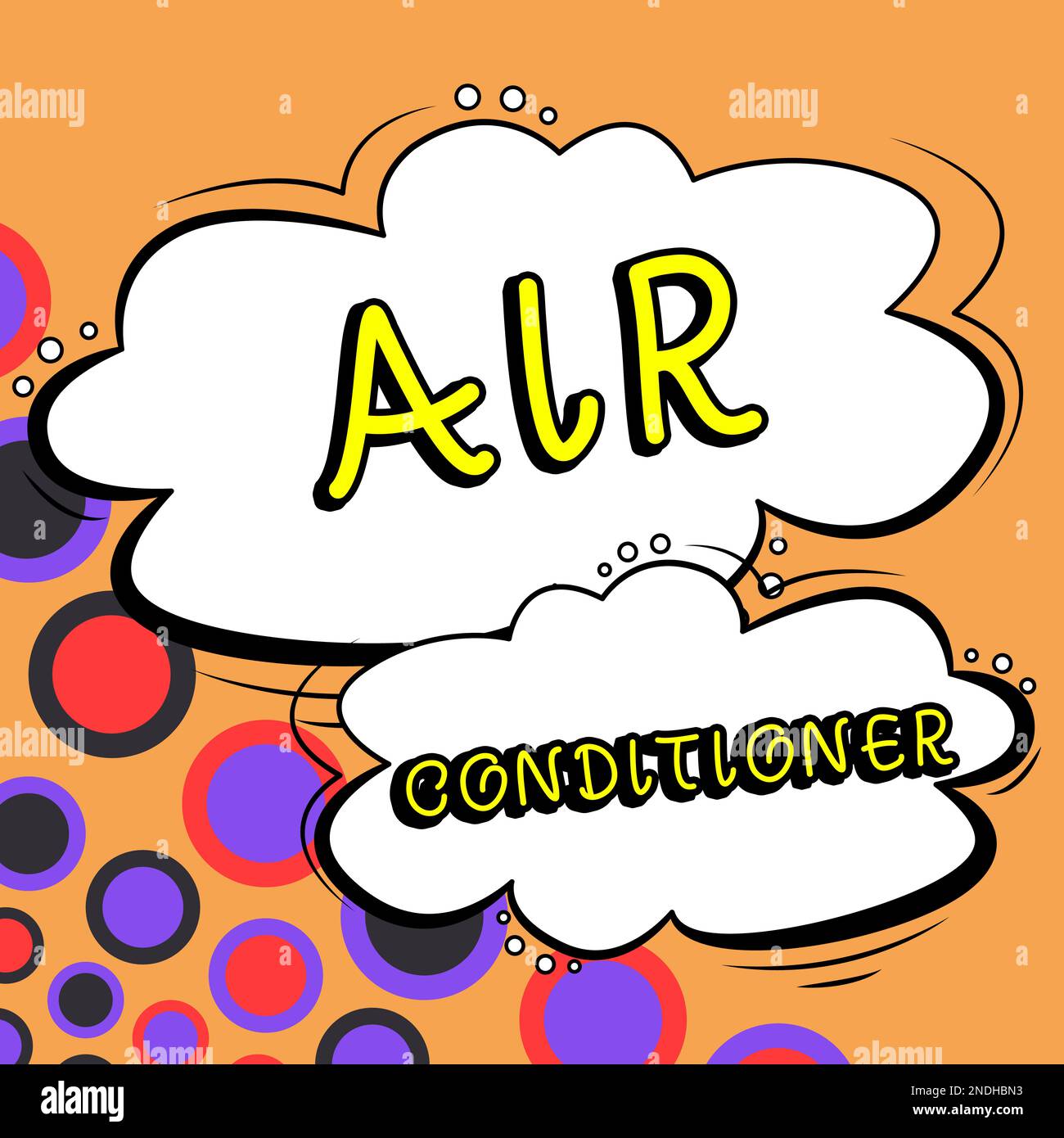 Hand writing sign Air Conditioner. Business idea apparatus for washing ...