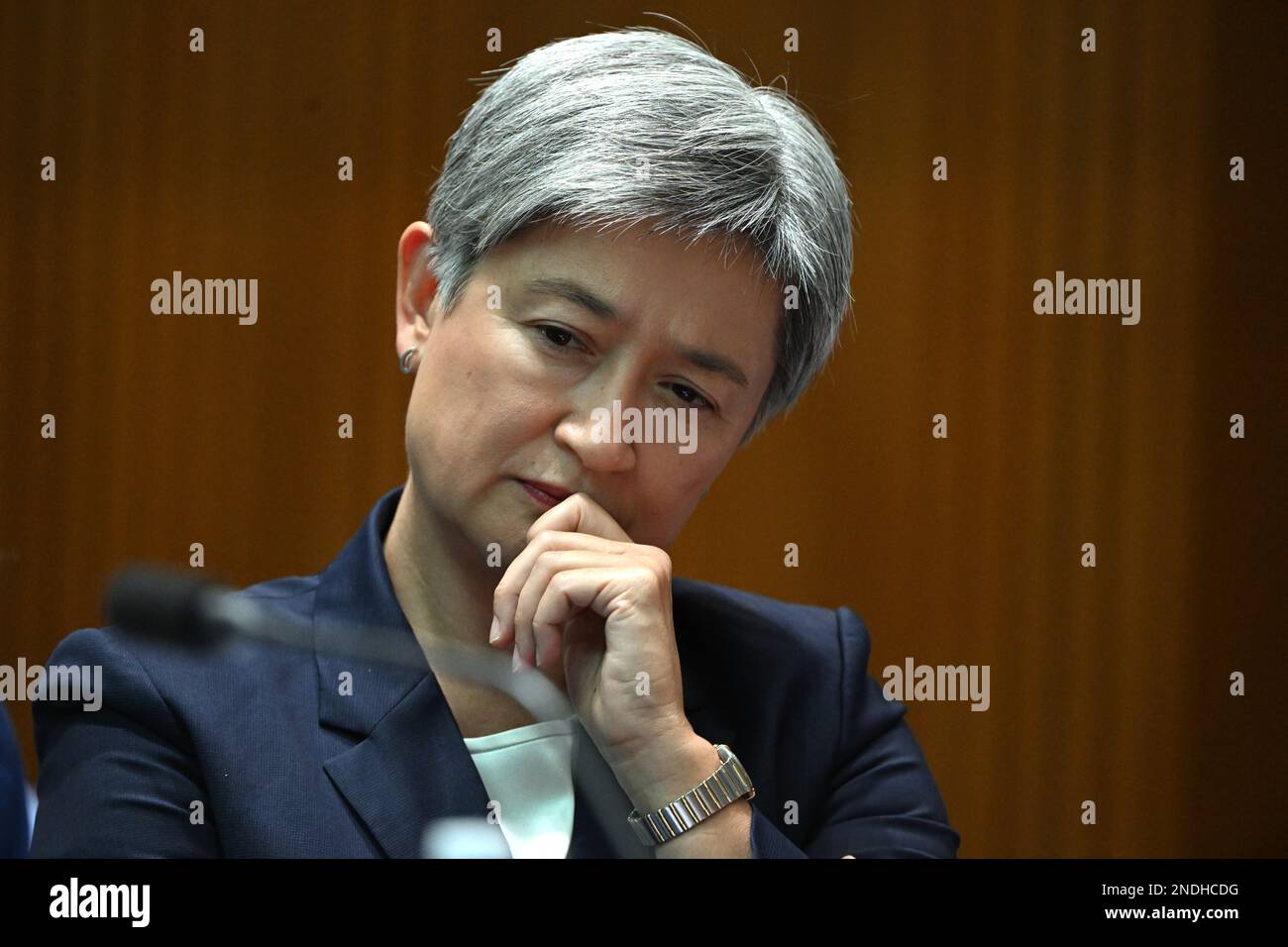 Minister for Foreign Affairs Penny Wong during Senate Estimates at ...