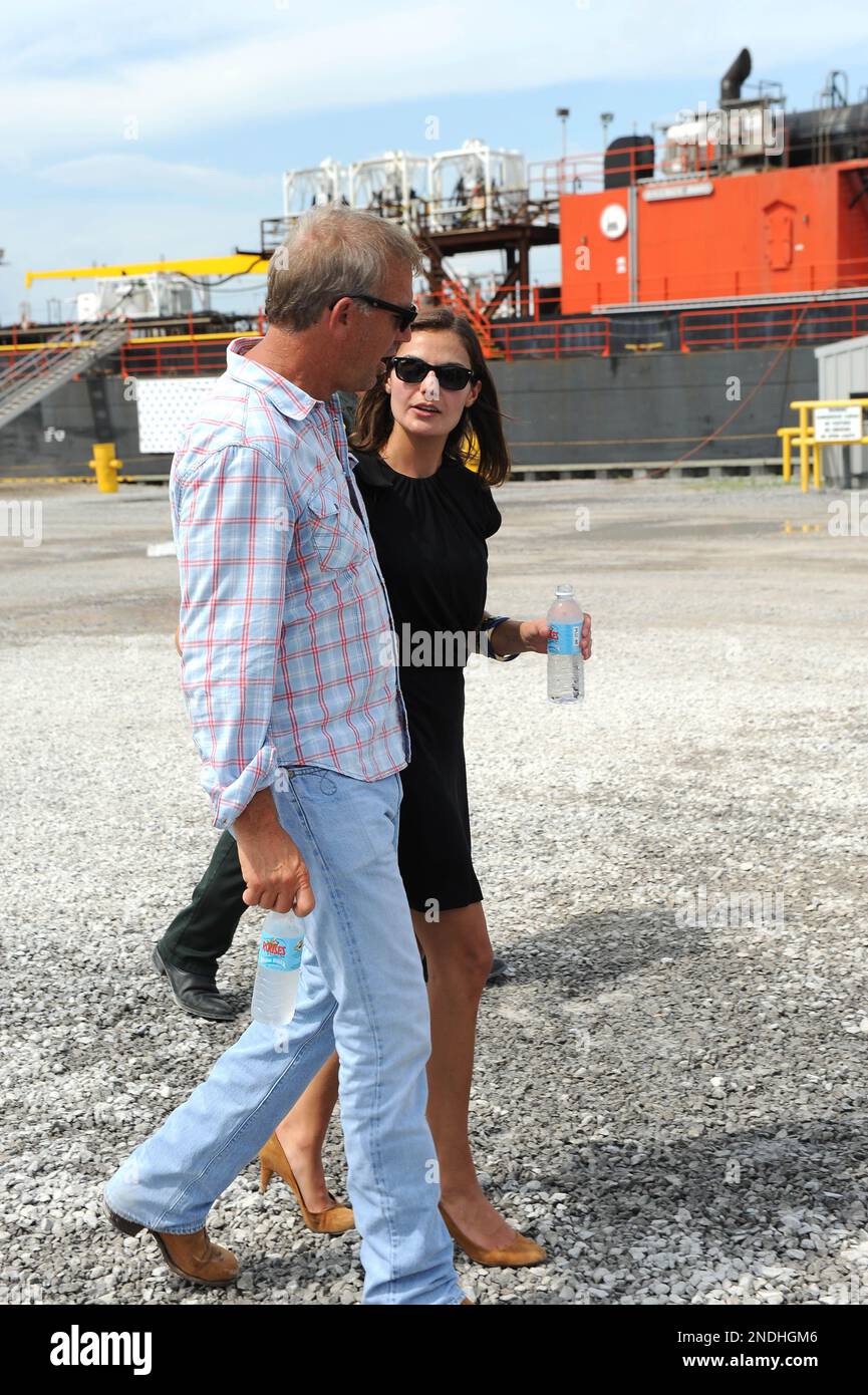 Actor Kevin Costner, founding partner of Ocean Therapy Solutions, and ...