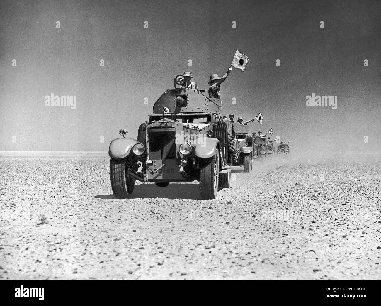 R.A.F. armoured car section do invaluable work escorting convoys and in ...