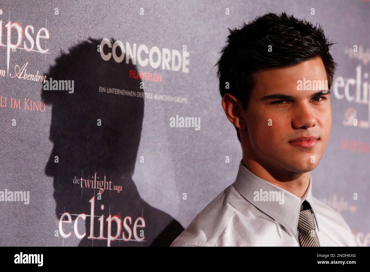 US actor Taylor Lautner poses during a photo call to launch "The ...