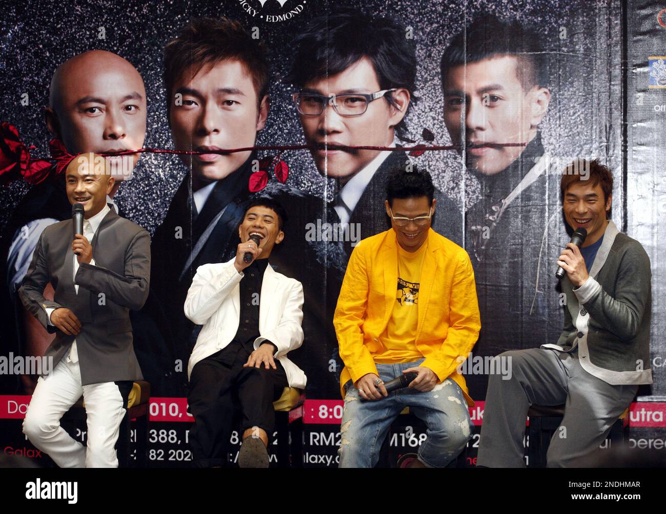 Hong Kong Canto-pop musical group The Big Four, members from left ...