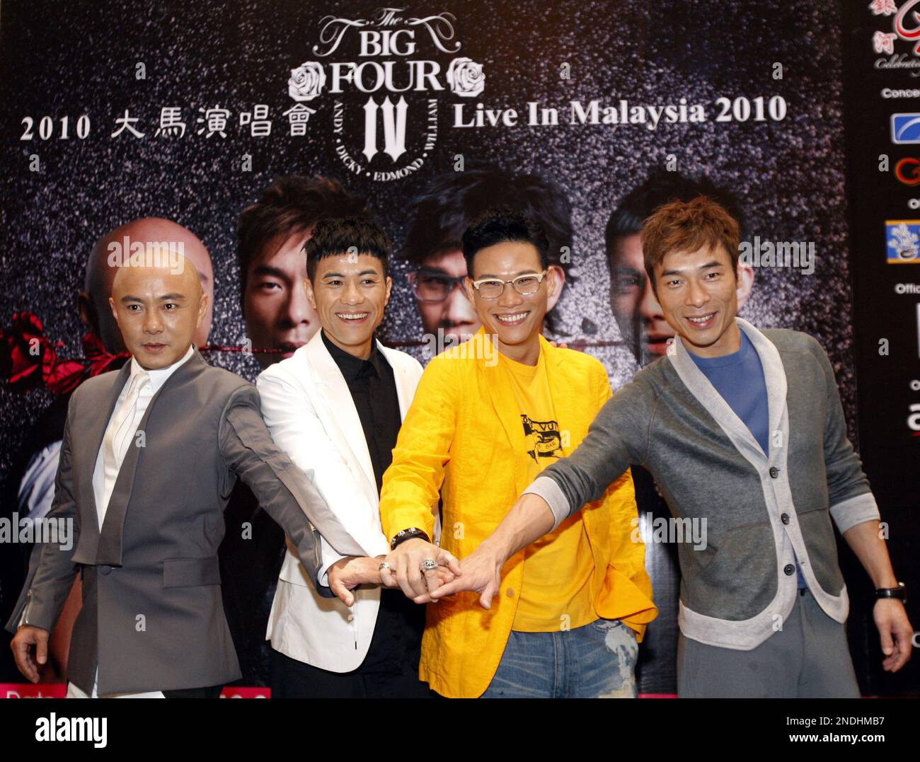 Hong Kong Canto-pop musical group The Big Four, members from left ...