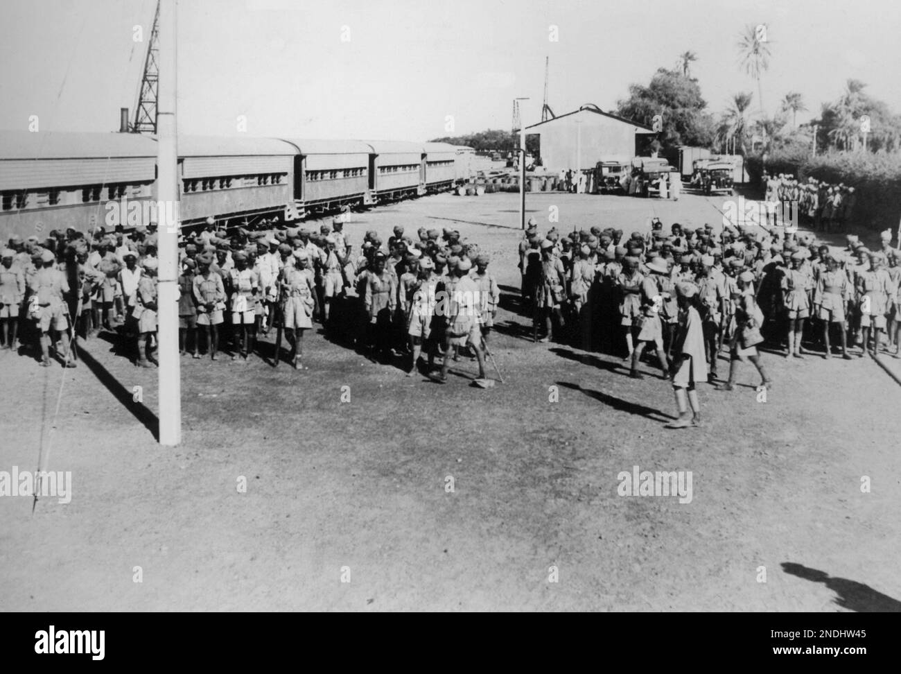 Italian Somali prisoners, captured by the British on the Sudan ...