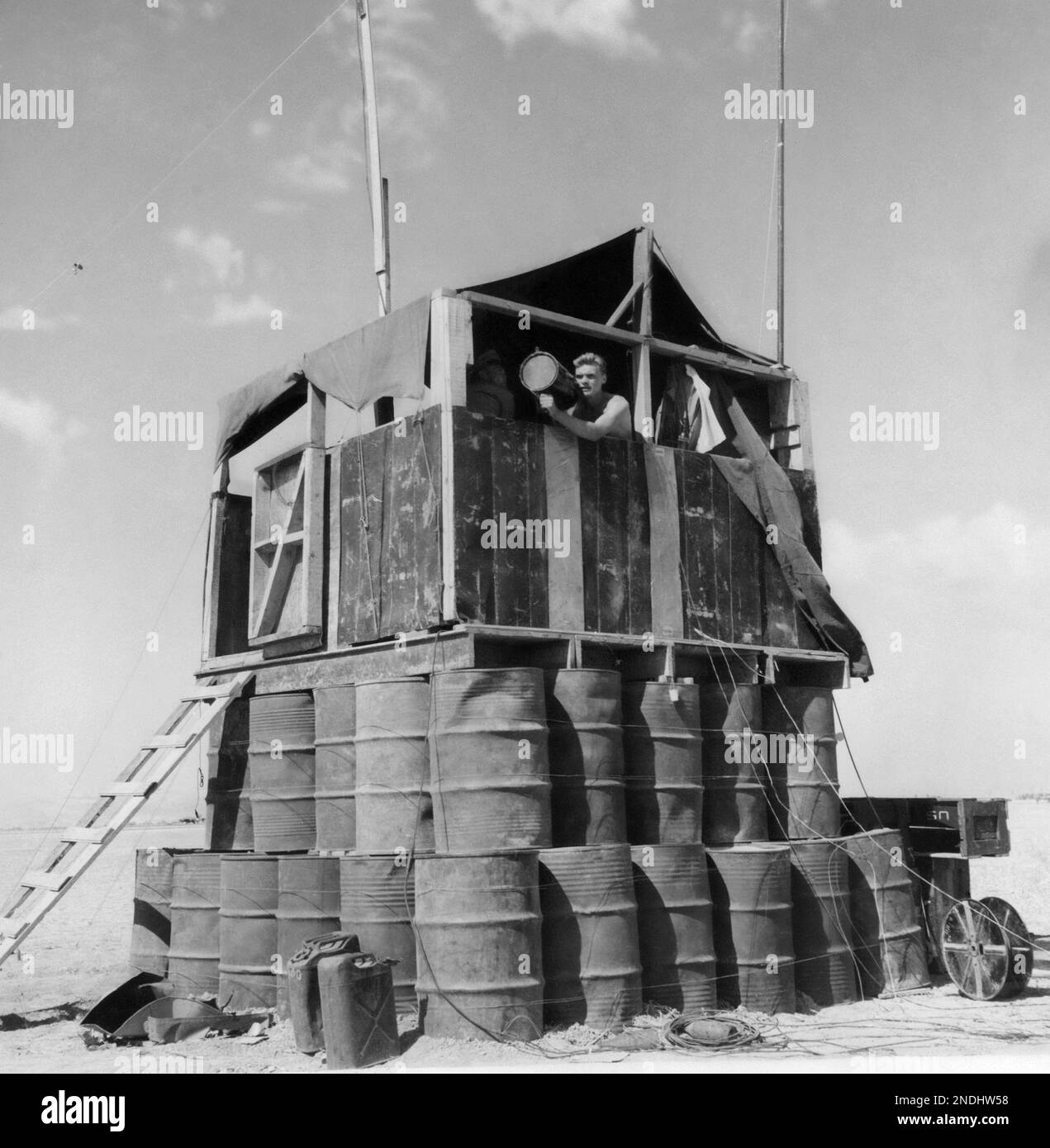A control tower at one of Gen. Jimmy Doolittle’s medium bomber bases in ...