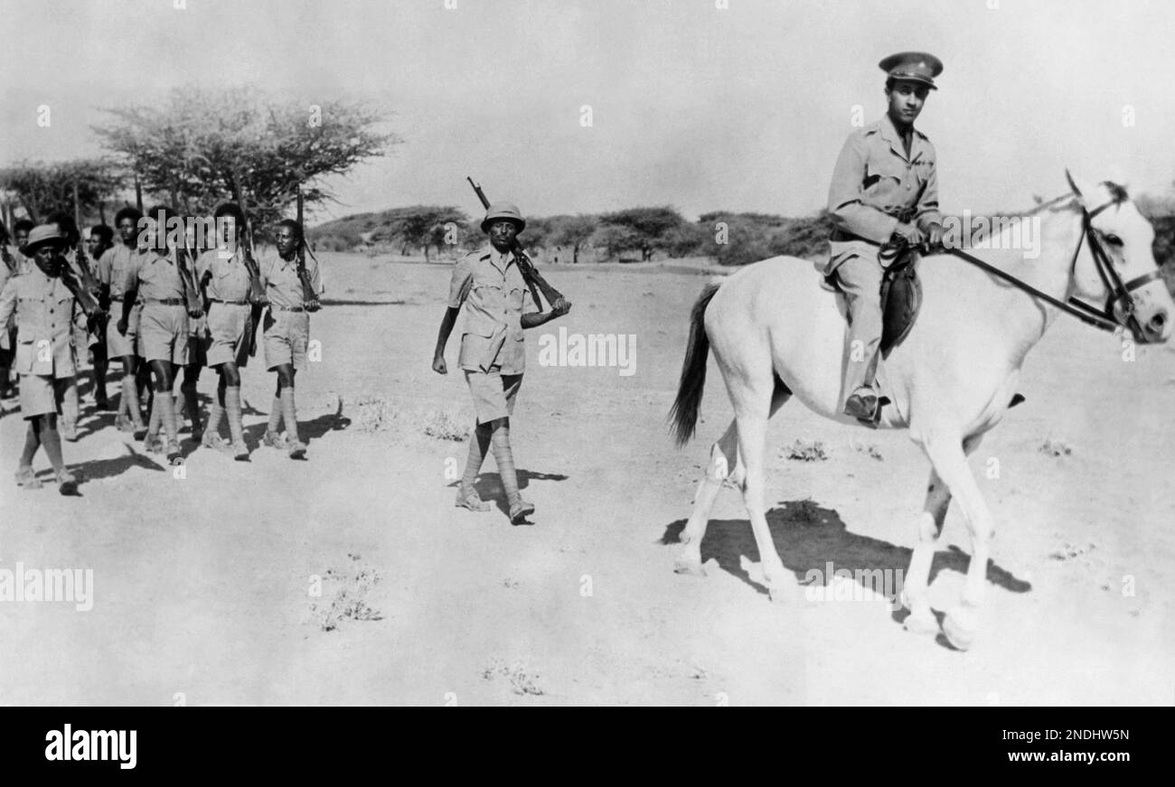 The son and crown Prince of Haile Selassie, emperor of Italian ...