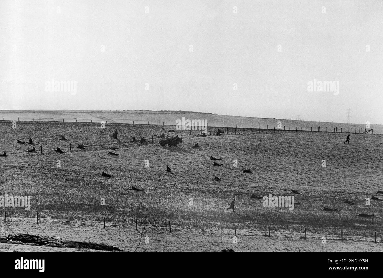 Between the advancing U.S. Forces and the Nazi gun positions in the ...