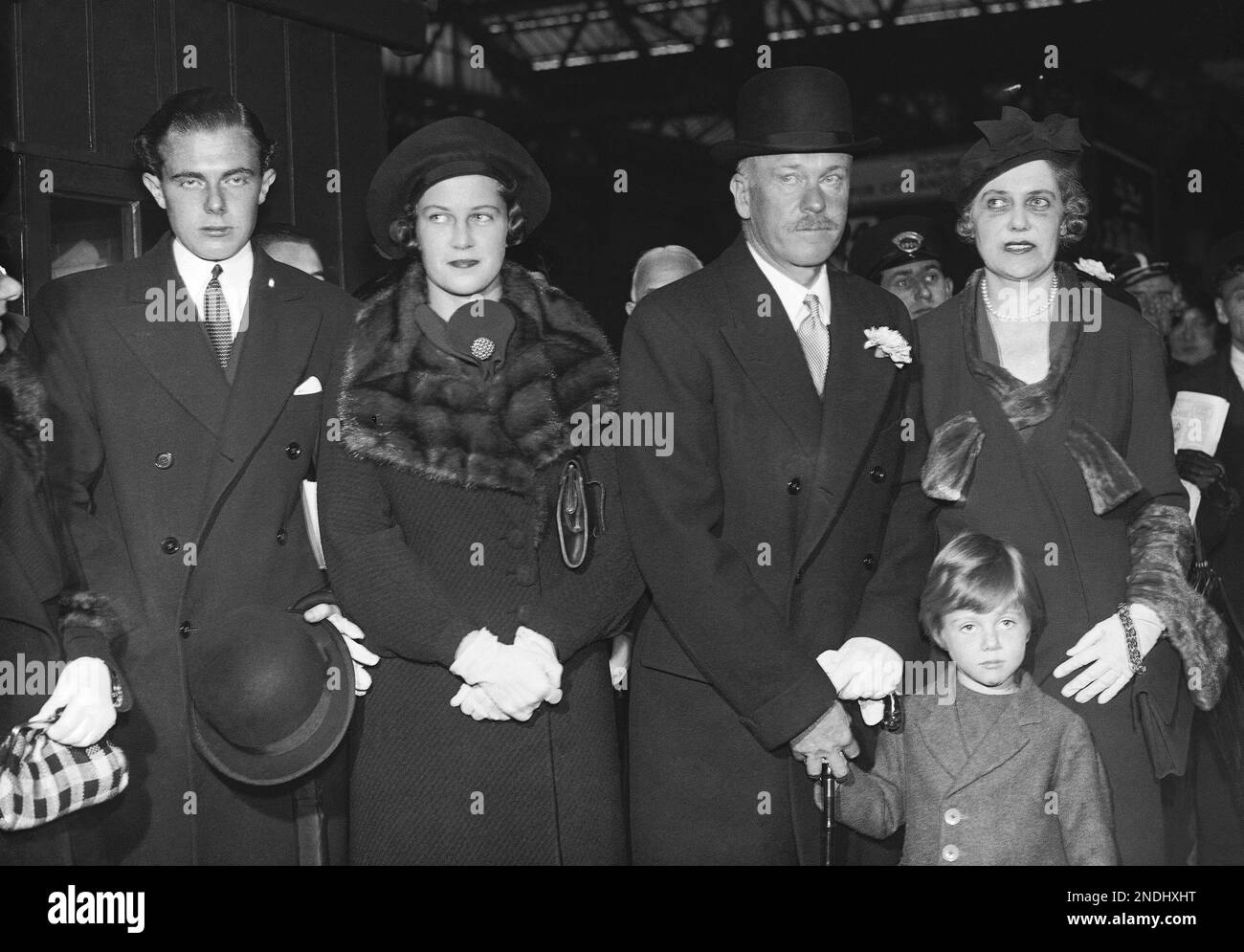 Captain Vere Ponsonby, Lord Bessborough, the retiring Governor General ...