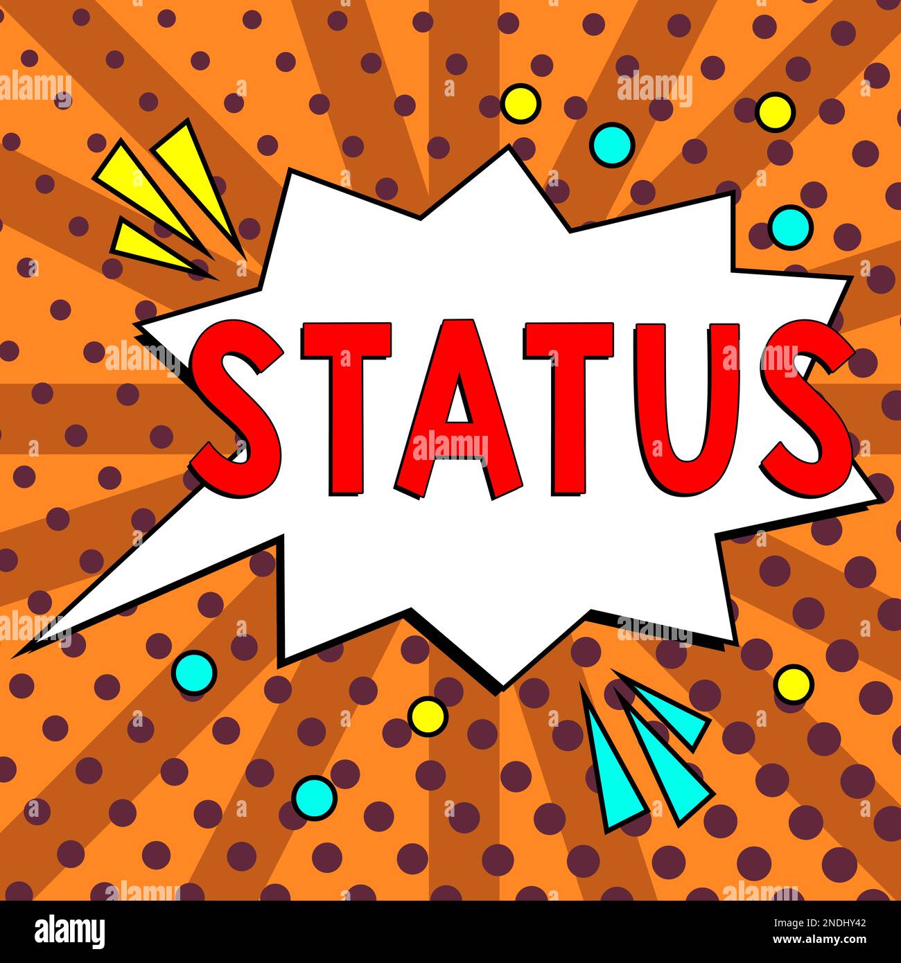 Handwriting text Status. Business showcase situation at a particular ...