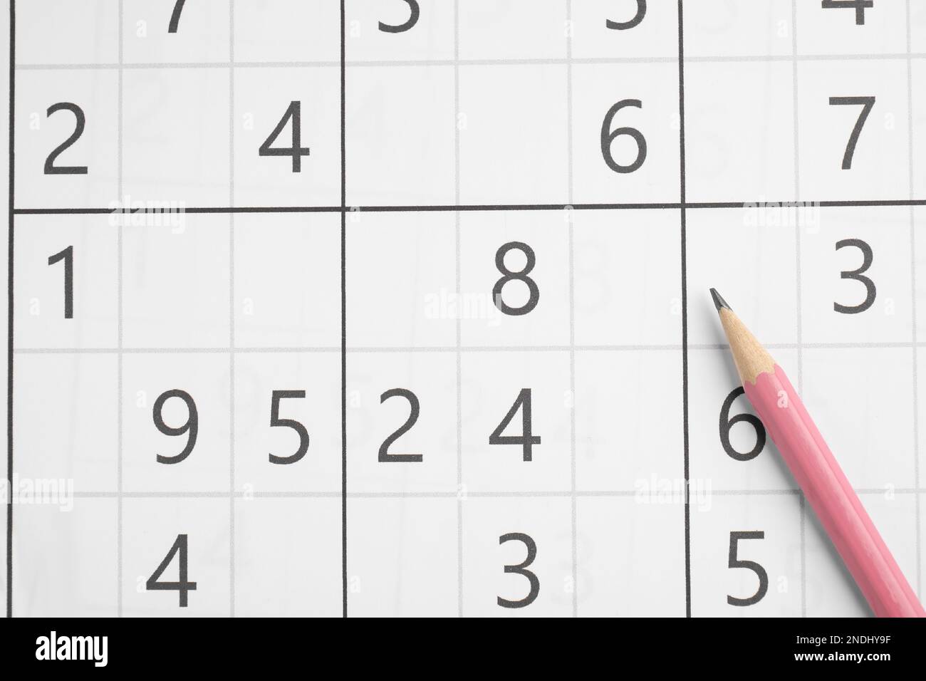 Sudoku background hi-res stock photography and images - Alamy