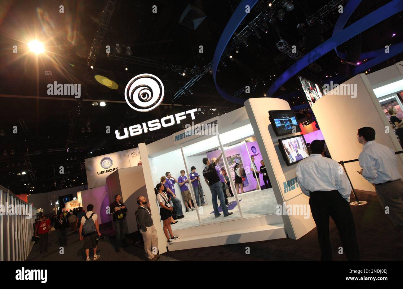Ubisoft team members sample "Your Shape Fitness Evolved" at the Ubisoft ...