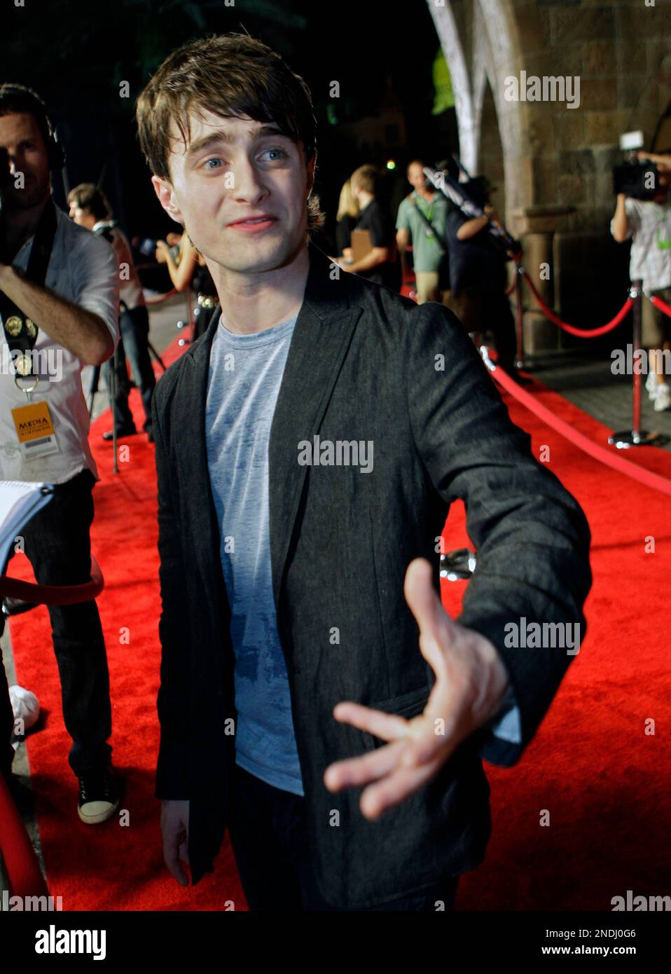 Daniel Radcliffe star of the Harry Potter films attends the grand ...
