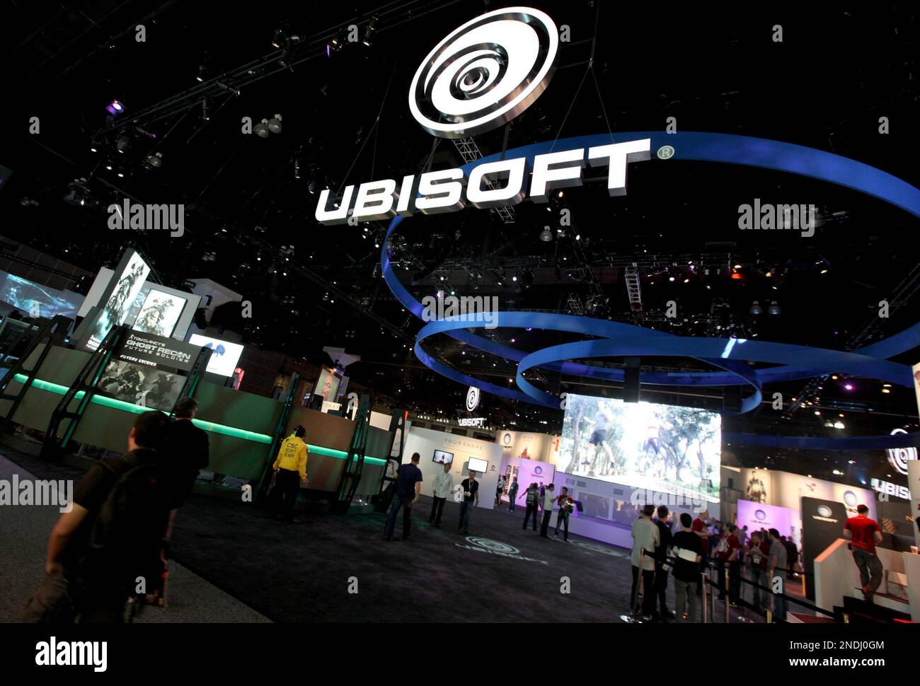 The Ubisoft Booth at the E3, Electronic Entertainment Expo, on ...