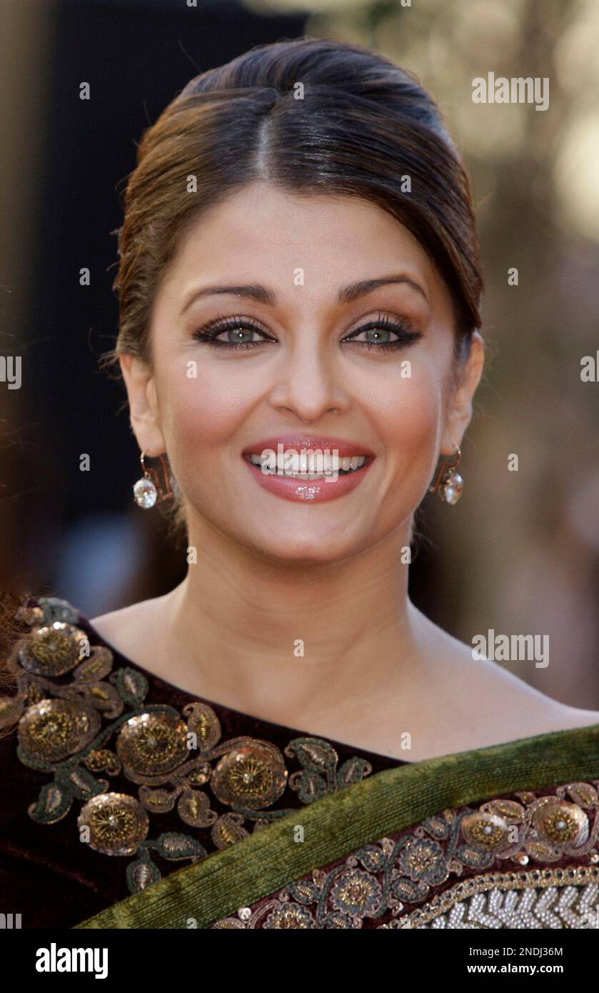 Indian actress Aishwarya Rai Bachchan arrives on the red carpet for the ...